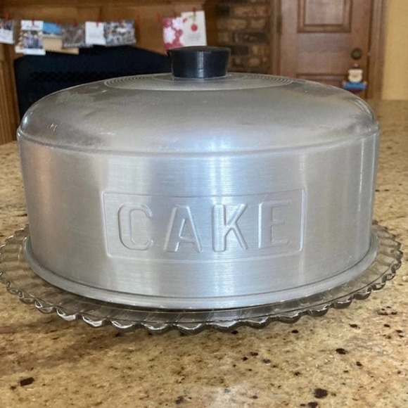 Vintage | Dining | Vintage 95s Spun Aluminum Cake Server | Poshmark